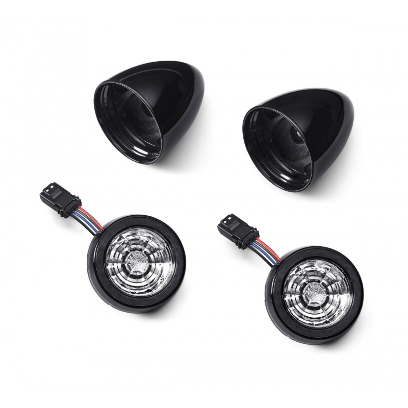 REAR SIGNATURE LED TURN SIGNAL ASSEMBLY HARLEY DAVIDSON - BLACK