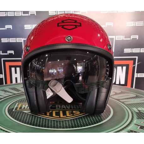CASCO 3/4 HARLEY DAVIDSON METROPOLITAN ,ECE RED PARA MUJER